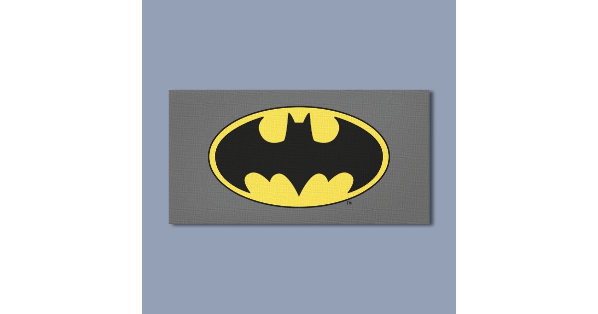 Batman Symbol | Oval Logo Canvas Print | Zazzle