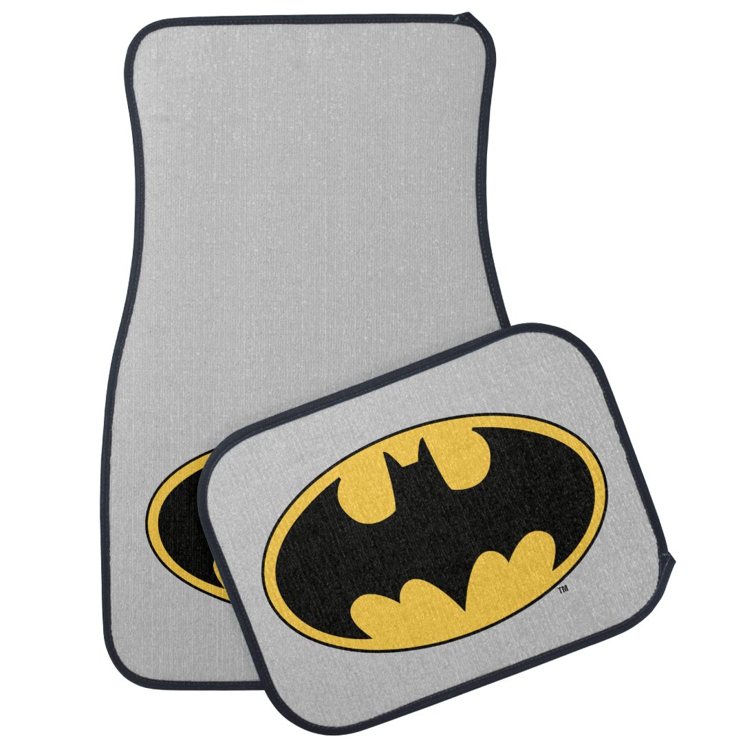 Batman Symbol | Oval Logo Car Floor Mat | Zazzle