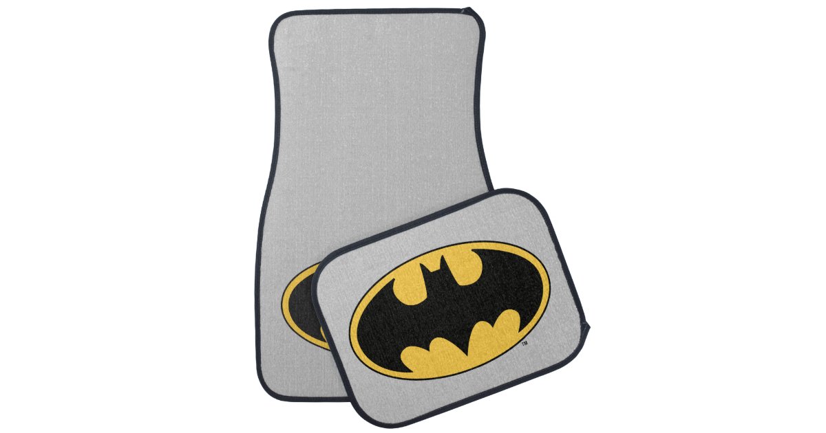 Batman Symbol | Oval Logo Car Floor Mat | Zazzle