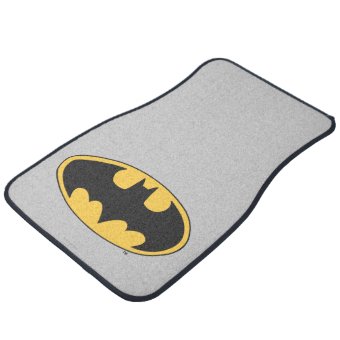 Batman Symbol | Oval Logo Car Floor Mat | Zazzle