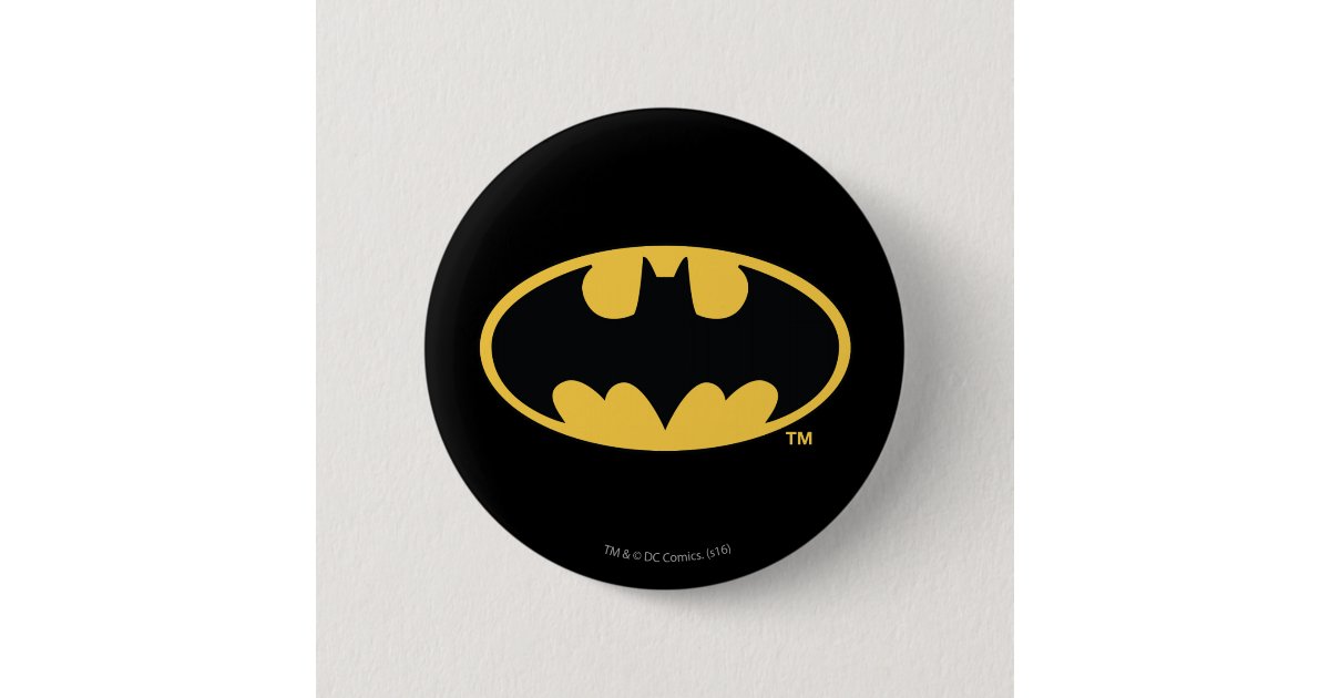 Batman Symbol | Oval Logo Pinback Button | Zazzle