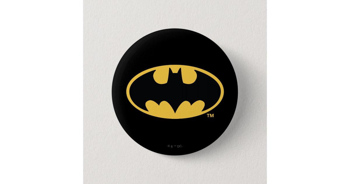 Batman Symbol | Oval Logo Pinback Button | Zazzle