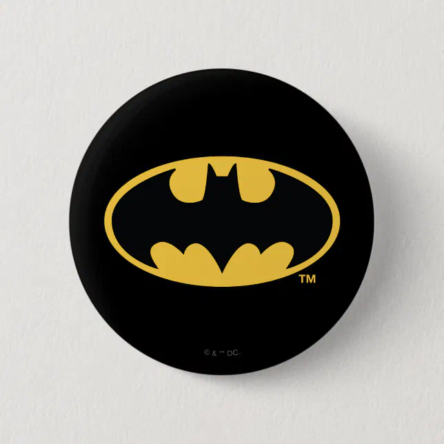 Batman Symbol | Oval Logo Pinback Button | Zazzle
