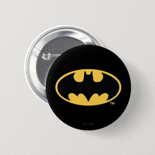 Batman Symbol | Oval Logo Pinback Button | Zazzle