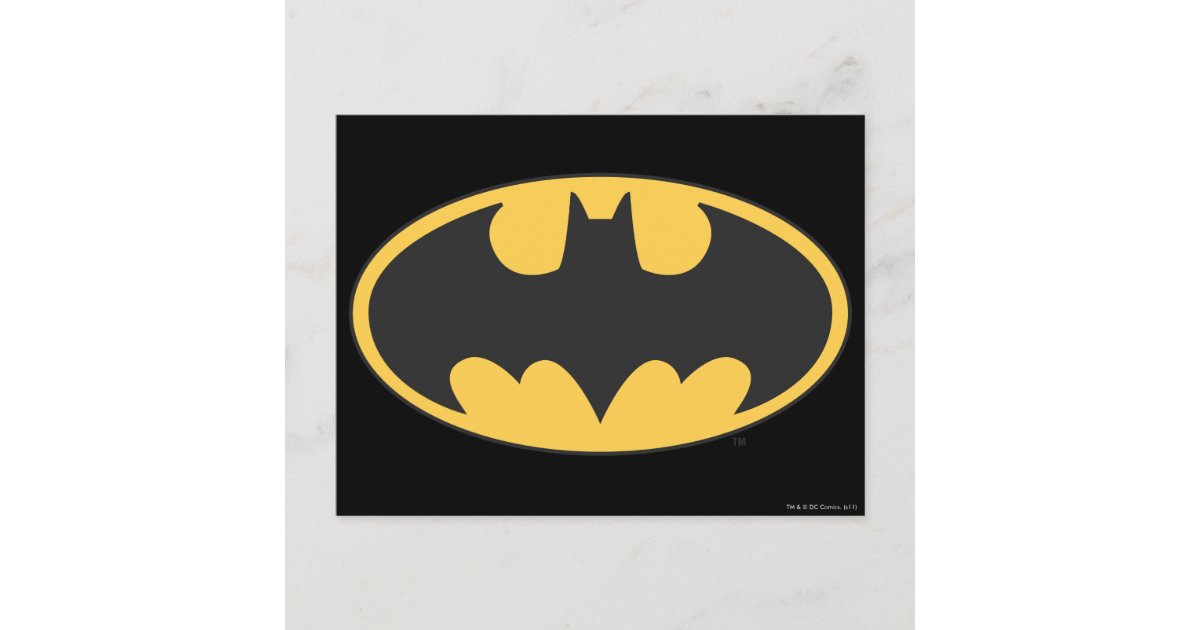 Batman Symbol | Oval Logo Postcard | Zazzle