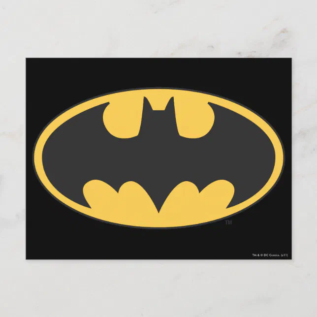 Batman Symbol | Oval Logo Postcard | Zazzle