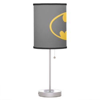 Batman Symbol | Oval Logo Table Lamp | Zazzle