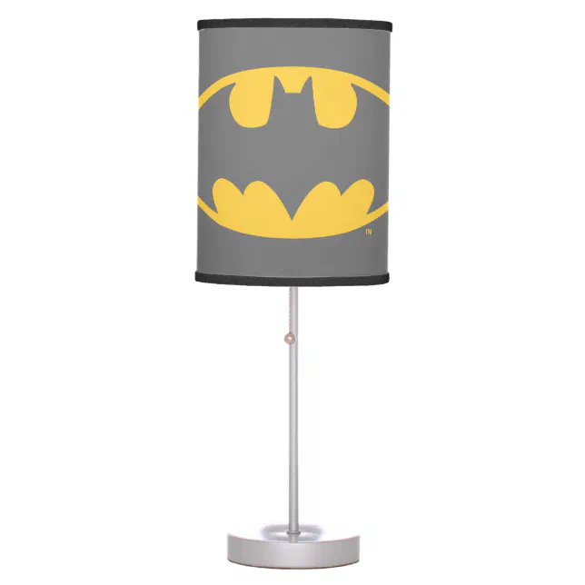 Batman Symbol | Oval Logo Table Lamp | Zazzle