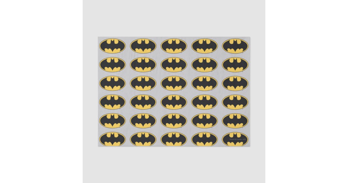 Batman Symbol | Oval Logo Tissue Paper | Zazzle