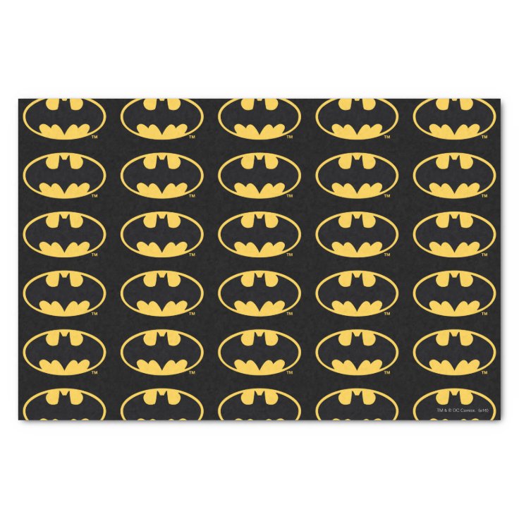 Batman Symbol | Oval Logo Tissue Paper | Zazzle