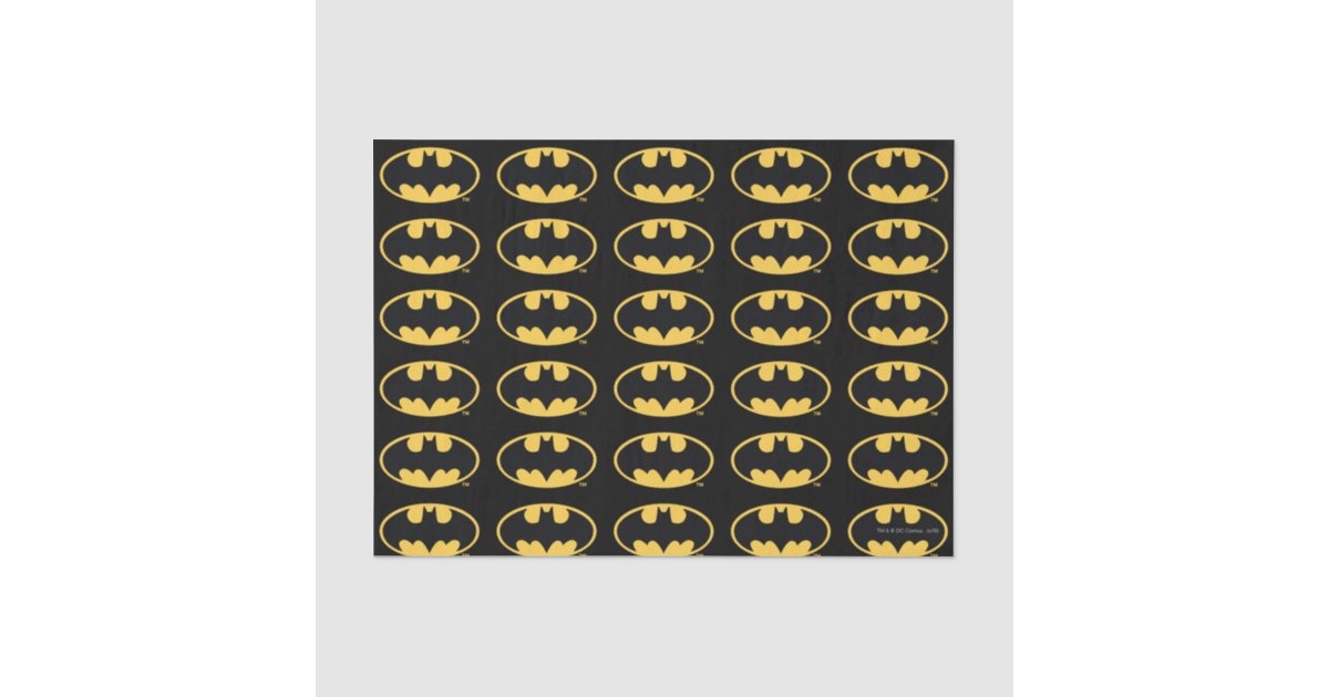 Batman Symbol | Oval Logo Tissue Paper | Zazzle