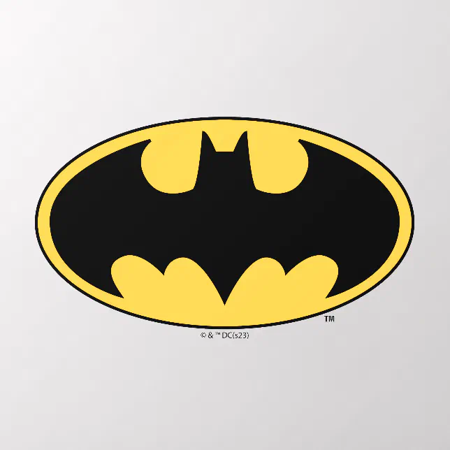 Batman Symbol | Oval Logo Wall Decal | Zazzle