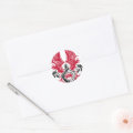 Batman Symbol | Red Black Bat Stamp Crest Logo Classic Round Sticker ...