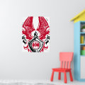 Batman Symbol | Red Black Bat Stamp Crest Logo Poster | Zazzle