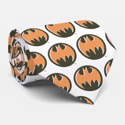 Batman Symbol | Red Halftone Logo Neck Tie | Zazzle