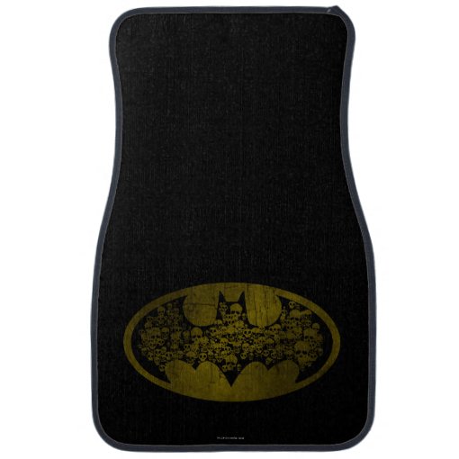 Batman Symbol | Skulls in Bat Logo Car Floor Mat | Zazzle