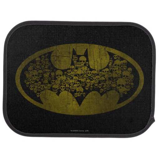 Batman Symbol | Skulls in Bat Logo Car Floor Mat | Zazzle