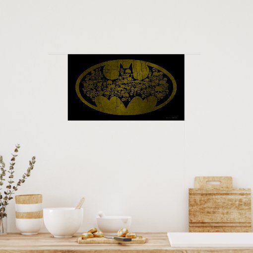 Batman Symbol | Skulls in Bat Logo Poster | Zazzle