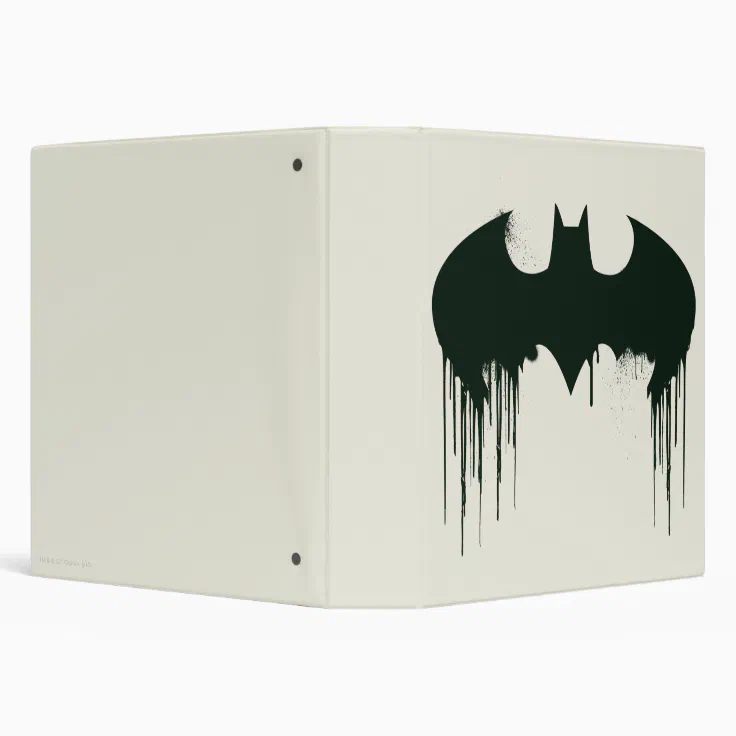 Batman Symbol | Spraypaint Logo 3 Ring Binder | Zazzle