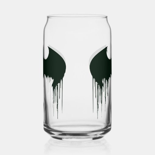 Batman Symbol | Spraypaint Logo Can Glass | Zazzle