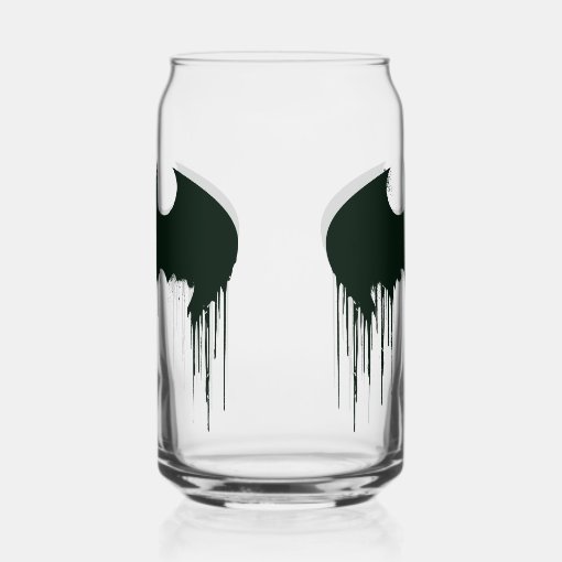 Batman Symbol | Spraypaint Logo Can Glass | Zazzle