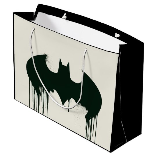 Batman Symbol | Spraypaint Logo Large Gift Bag | Zazzle.com