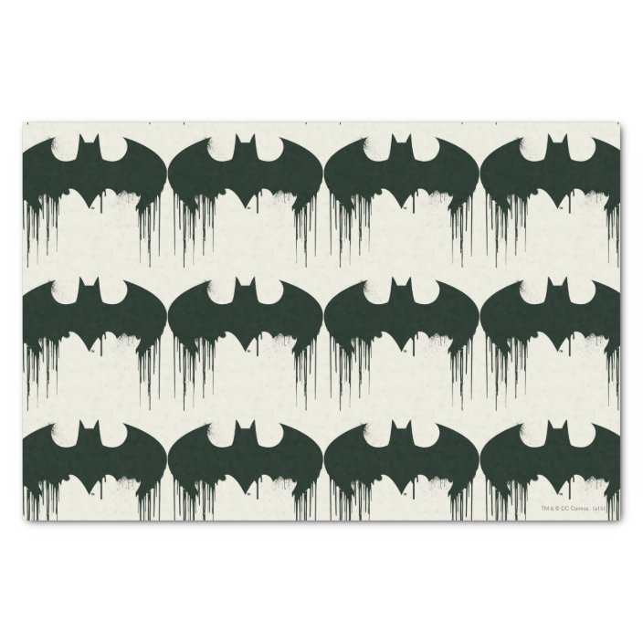 Batman Symbol | Spraypaint Logo Tissue Paper | Zazzle.com