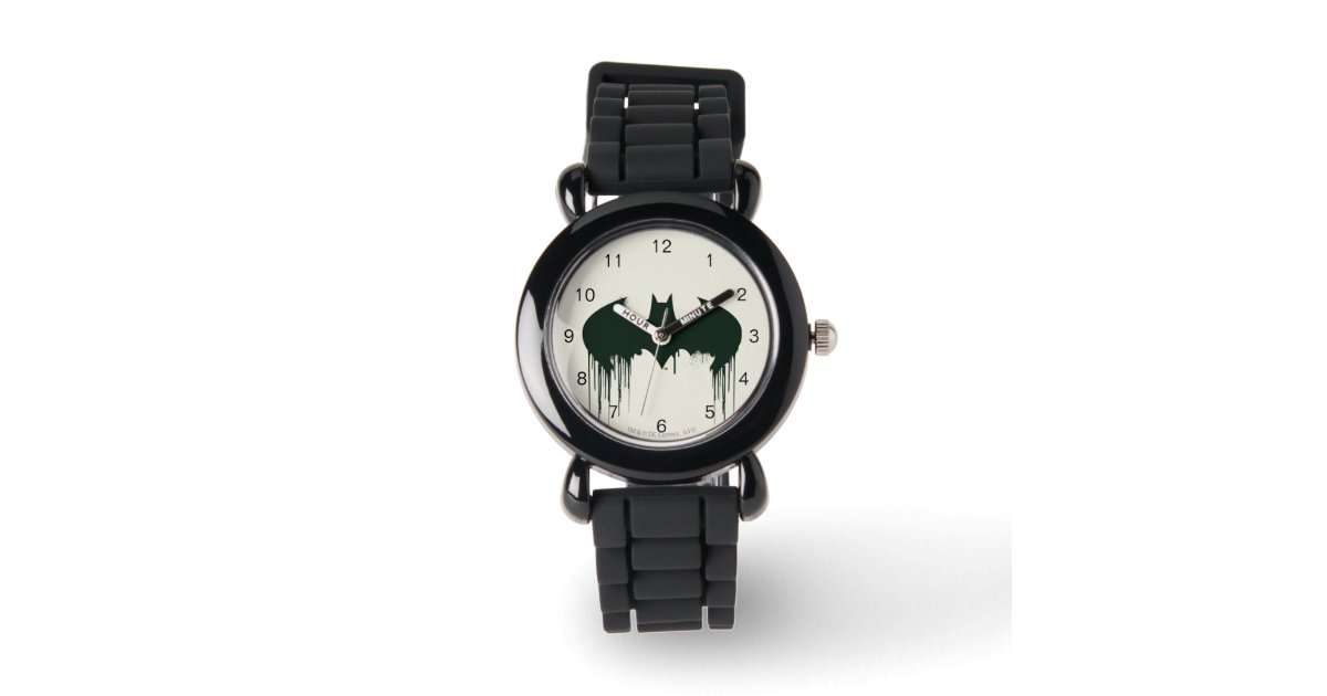 Batman Symbol | Spraypaint Logo Watch | Zazzle