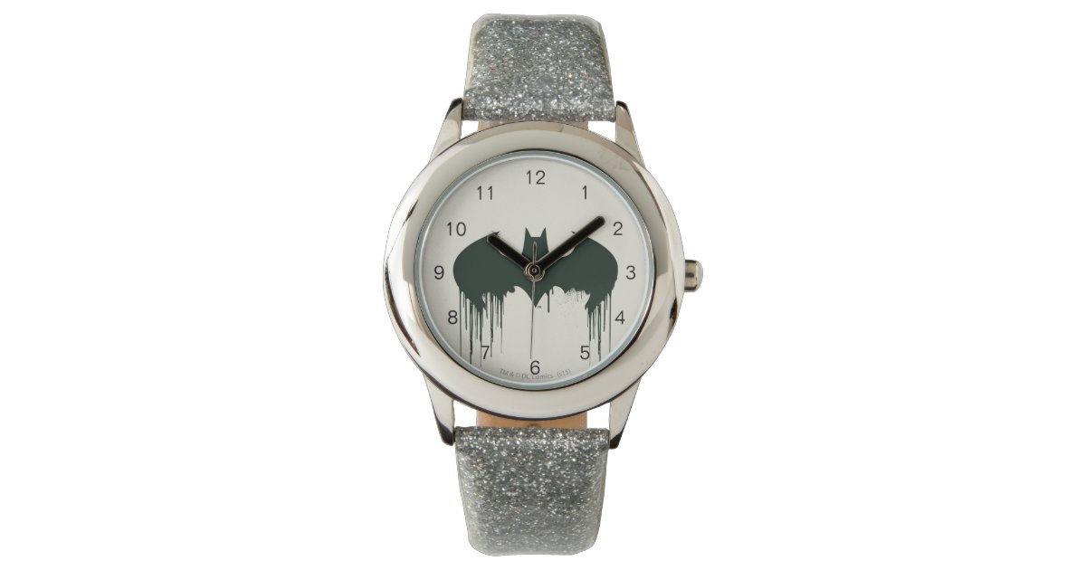 Batman Symbol | Spraypaint Logo Watch | Zazzle