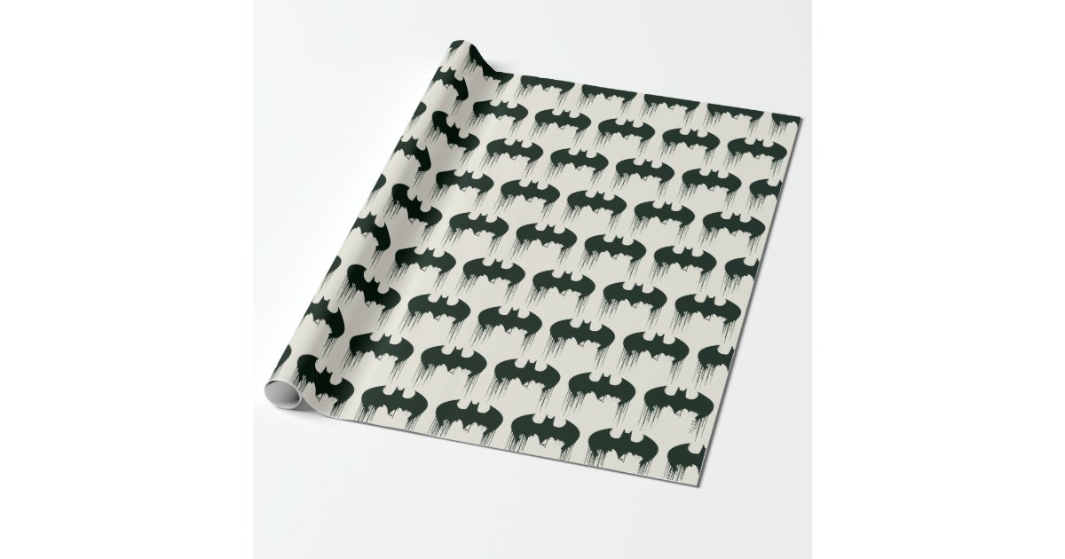 Batman Symbol | Spraypaint Logo Wrapping Paper | Zazzle