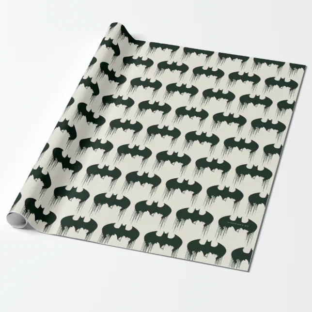 Batman Symbol | Spraypaint Logo Wrapping Paper | Zazzle