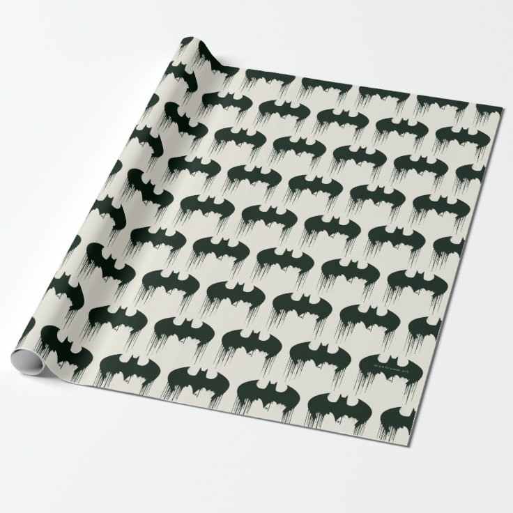 Batman Symbol | Spraypaint Logo Wrapping Paper | Zazzle