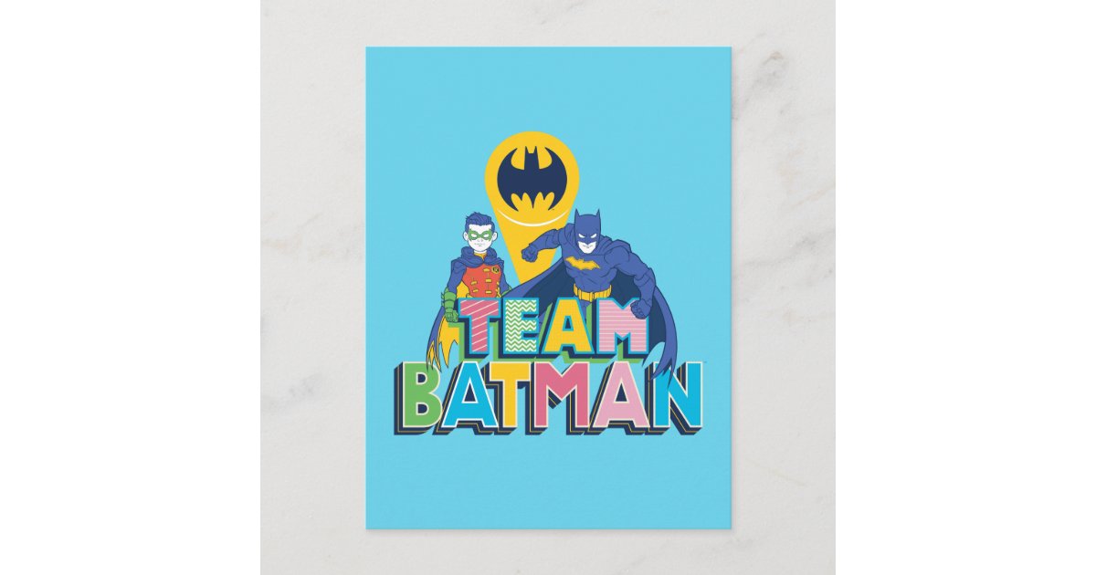 Batman Team Batman Postcard Zazzle batman-team-batman-postcard-zazzle