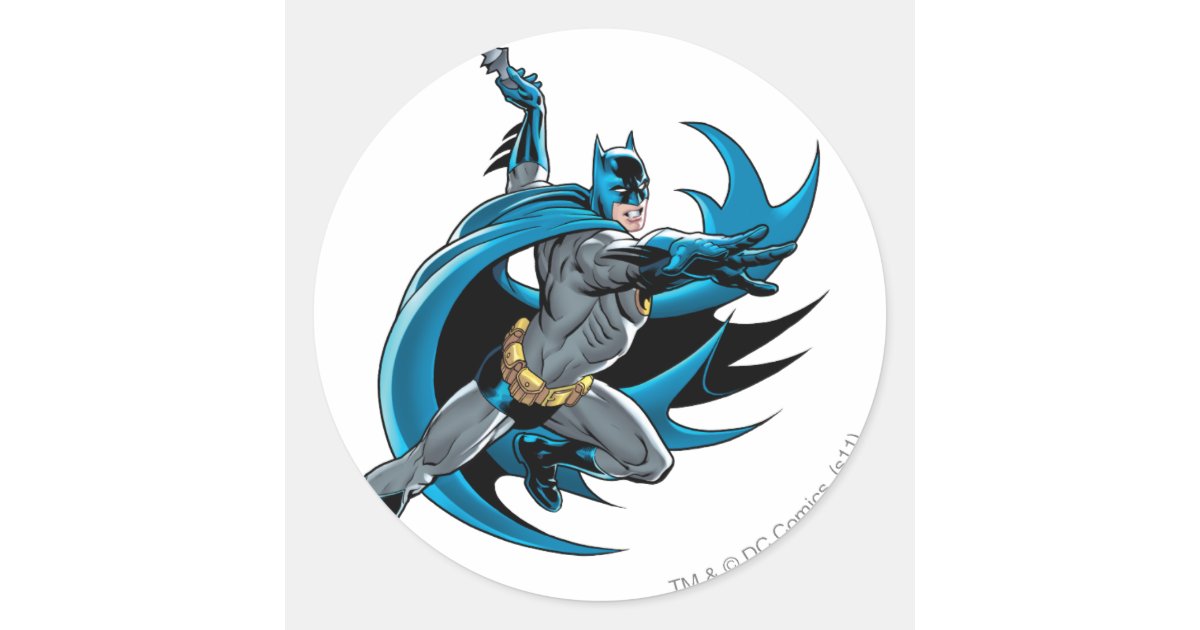 Batman Twists Classic Round Sticker | Zazzle