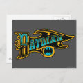 Batman | Vintage Turquoise Logo Postcard | Zazzle