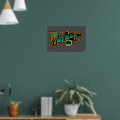 Batman | Vintage Turquoise Logo Poster | Zazzle