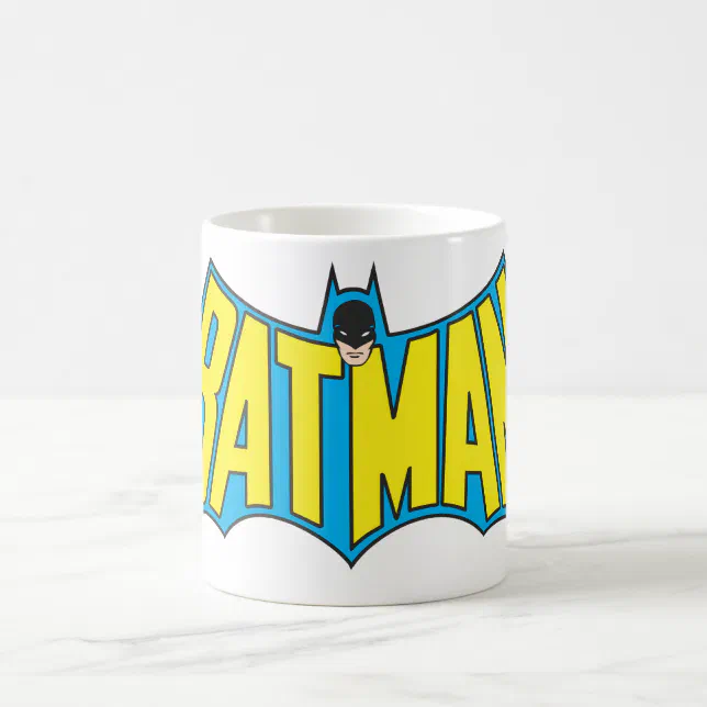 Batman | Vintage Yellow Blue Logo Coffee Mug | Zazzle