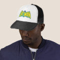Batman | Vintage Yellow Blue Logo Trucker Hat | Zazzle