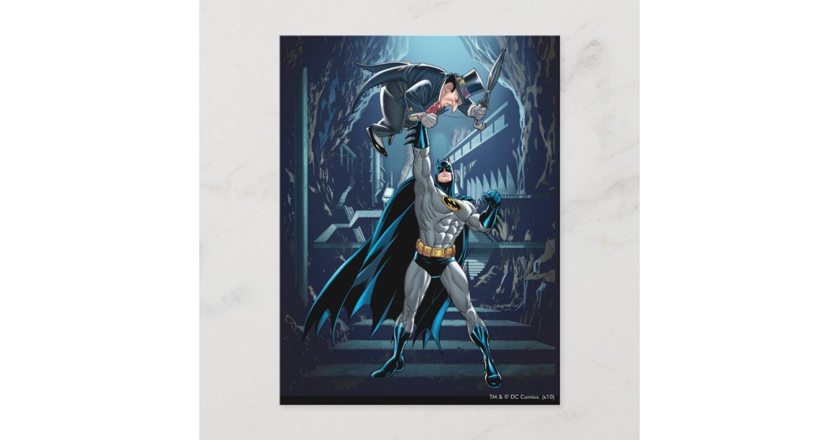 Batman vs. Penguin Postcard | Zazzle