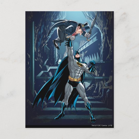 Batman vs. Penguin Postcard | Zazzle.com
