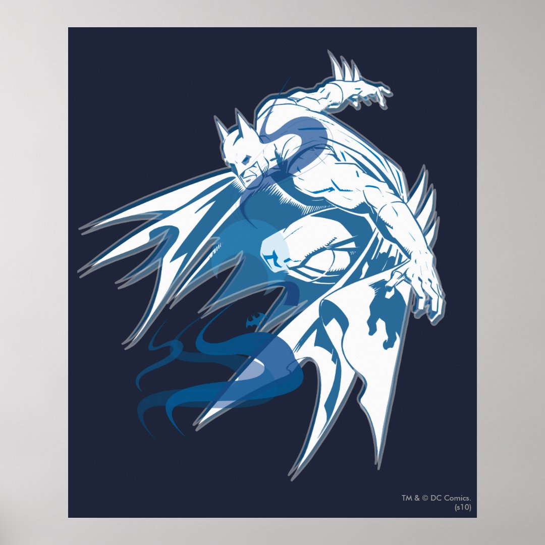 Batman Water Tonal Collage Poster | Zazzle