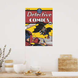 Batman's First Appearance Vintage Poster | Zazzle