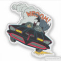 Batmobile Wroom! Sticker | Zazzle