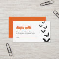 Bats Halloween Baby Shower Diaper Raffle Card | Zazzle