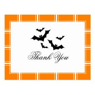 Bats Halloween Thank You Cards | Zazzle