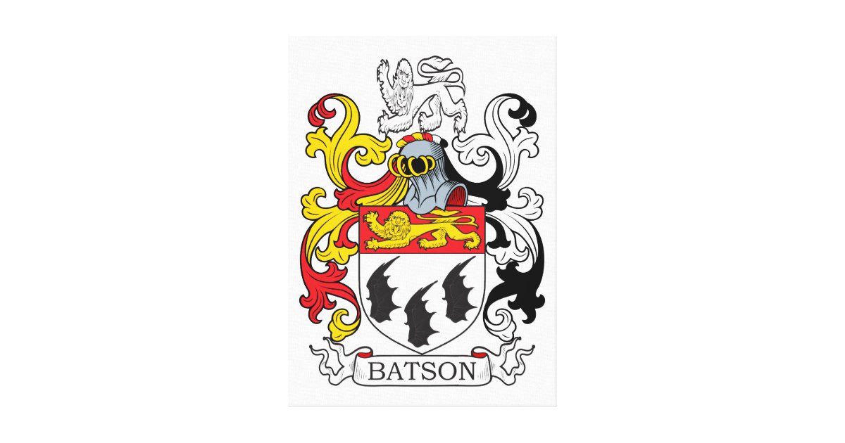 Batson Family Crest Canvas Print | Zazzle