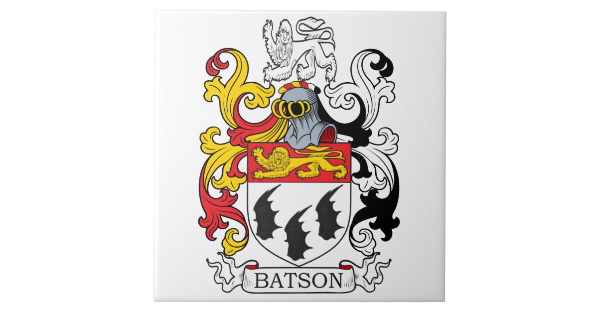 Batson Family Crest Tile | Zazzle