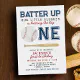 Batter Up Baseball 1st Birthday Party Invitation | Zazzle