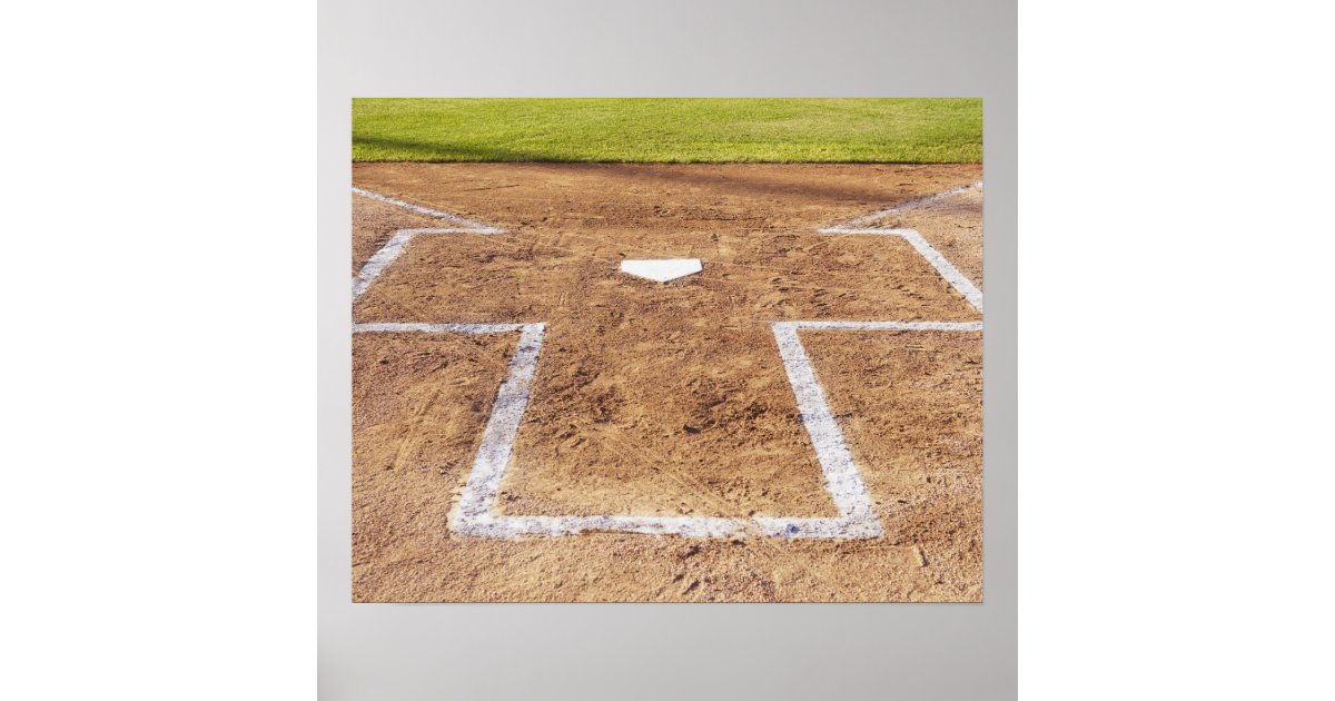 Batter's box poster | Zazzle