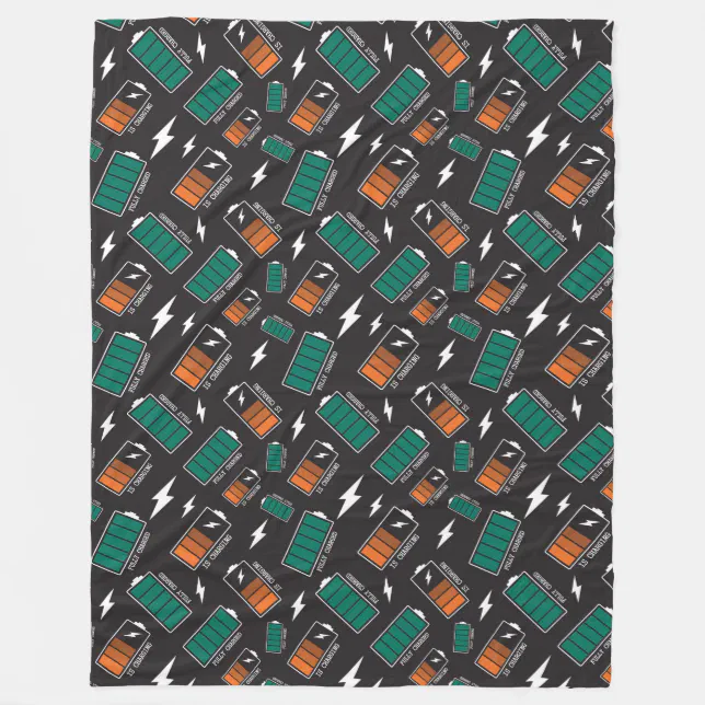 battery charging fleece blanket | Zazzle